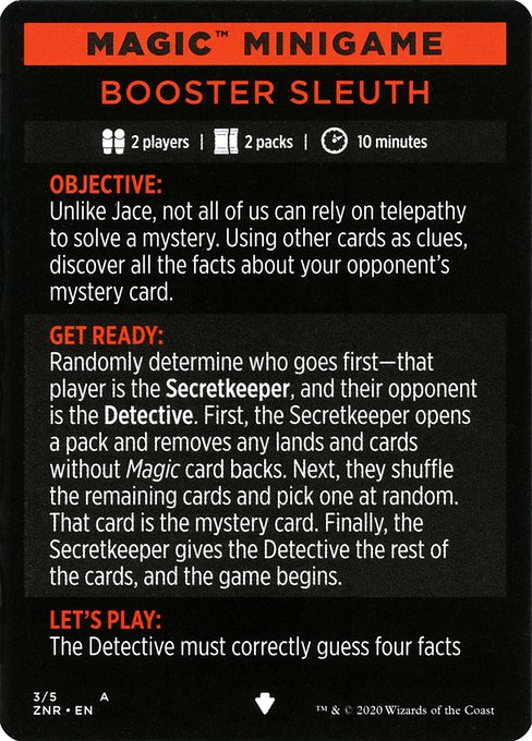 Booster Sleuth // Booster Sleuth (cont'd) Booster Sleuth // Booster Sleuth (cont'd)